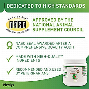 Vetoquinol Viralys L-Lysine Supplement for Cats - Cats & Kittens of All Ages - Immune Health - Sneezing, Runny Nose, Squinting, Watery Eyes - Flavored Lysine Powder