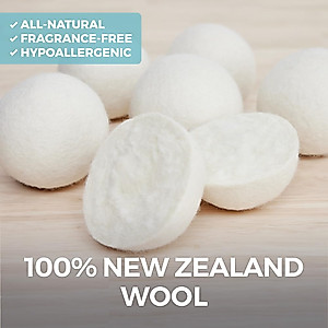 HOME GENIE Durable and Gentle Mesh Laundry Bags for Washing Delicates and Wool Reusable Dryer Balls, Bags 3 Pk Medium, Silicone Zipper, Balls 4 Pack, 400 Laundry Loads, Both Color White, 2 Item Bundle