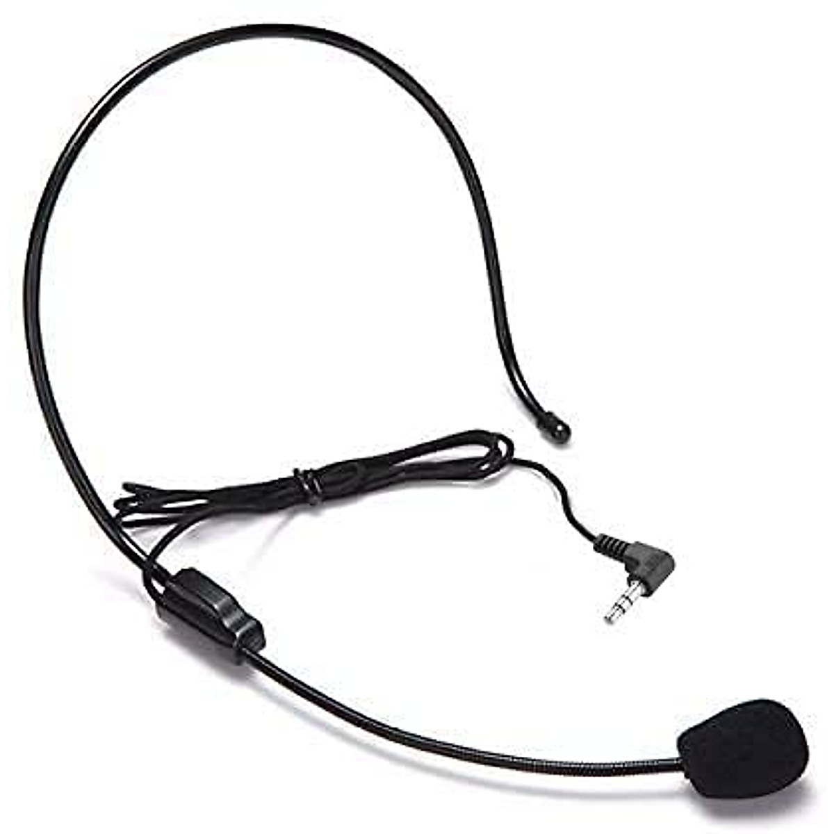 Akingdleo Over Ear 3.5mm Hands Free Cardioid Wired Audio Boom Condenser Classroom Mic Headset Microphone mic for UHF-938 ATG-100T Tour Guide System Voice Amplifier Conference PC Laptop Tablet