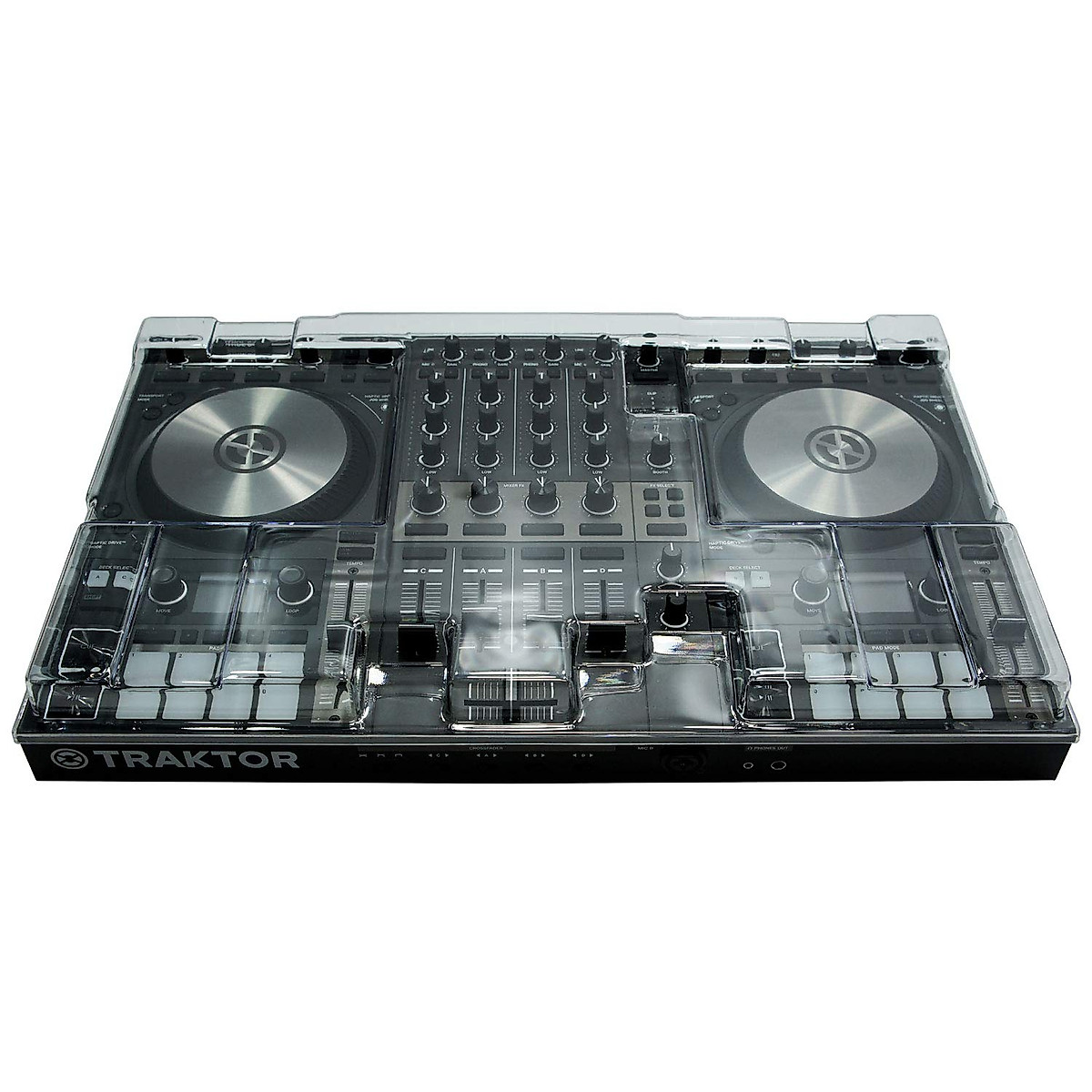 Harmony Audio Cases HC-DC2 Protective DJ Gear Saver Polycarbonate Hard Plastic Dust Cover Case Compatible with Native Instruments Kontrol S4 Mk3 Controller Deck (Includes Stretch Bands)