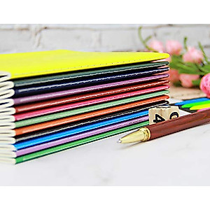 Zegrox A5 Colorful Blank Sketchbook Unruled Journal Pack Planner with Unlined Paper,Thick Blank Journal -60 Pages, 12 Pack (Blank)