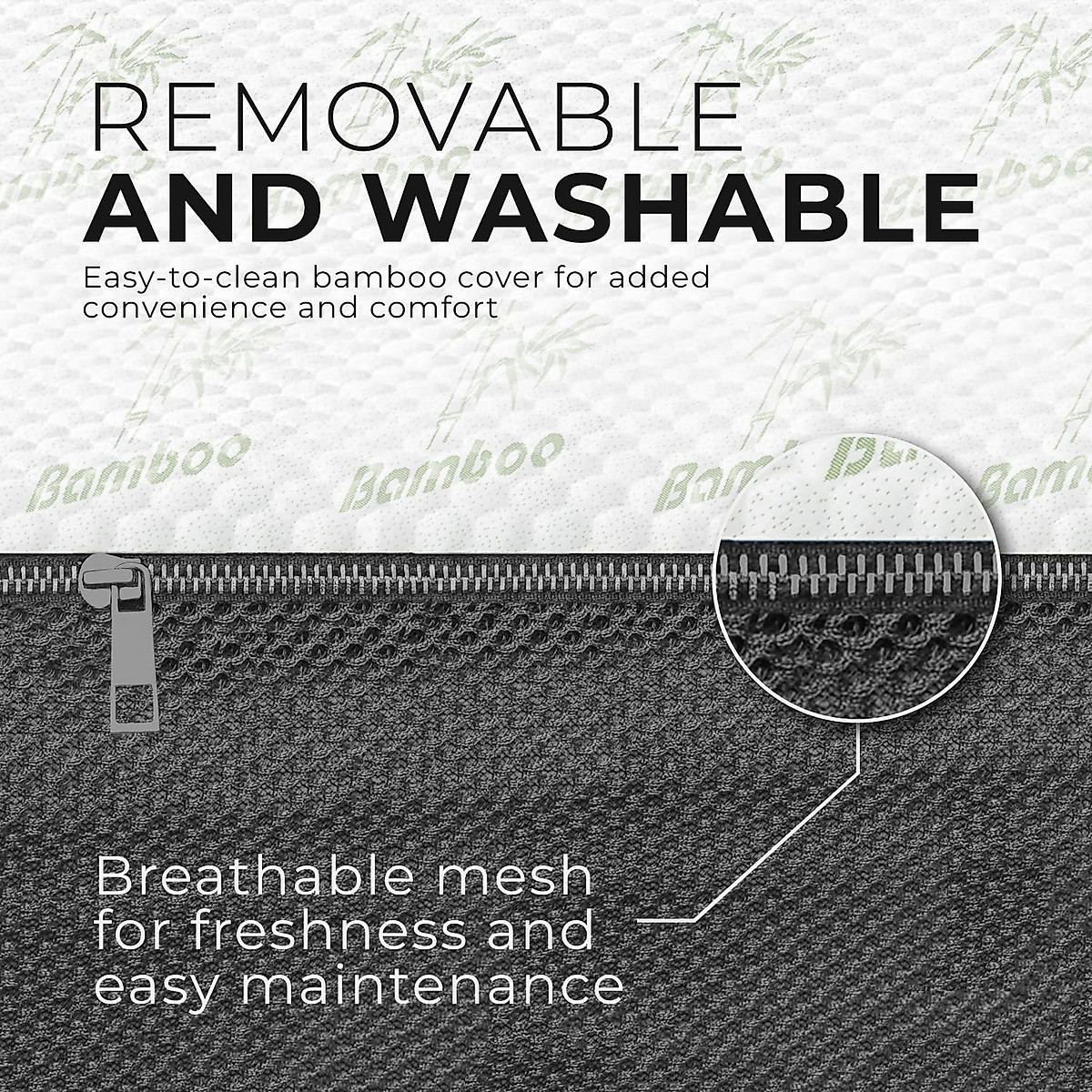 Cozzzi Folding Mattress Full Size for Floor and Traveling with Removable Cover - Lightweight and Portable Folding Mattress for Adults & Kids - Compact and Easy to Storage (75in x 54in x 4in)