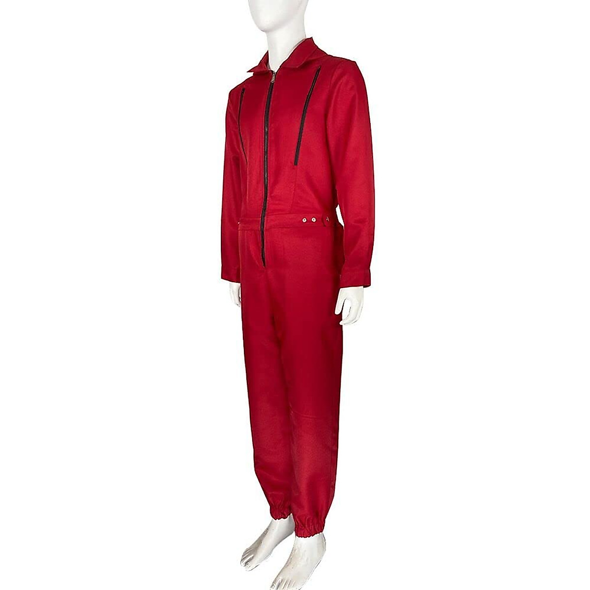 MYUPDALIN Unisex Red Jumpsuits Cosplay Outfit Guard Suit Halloween Coverall Costumes (X-Large, Red)
