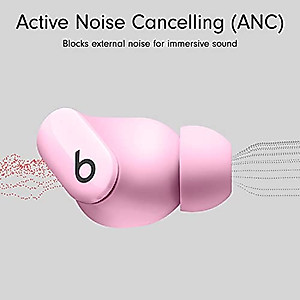 Beats Studio Buds - True Wireless Noise Cancelling Earbuds - Compatible with Apple & Android, Built-in Microphone, IPX4 Rating, Sweat Resistant Earphones (Pink) (Renewed)