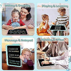 CARRVAS LCD Writing Tablet for Kids 15 Inch Coloring Drawing Pad Toddler Doodle Boards Drawing Tablet for Kids Toys Gift for 3-12 Year Old Boys (Blue)