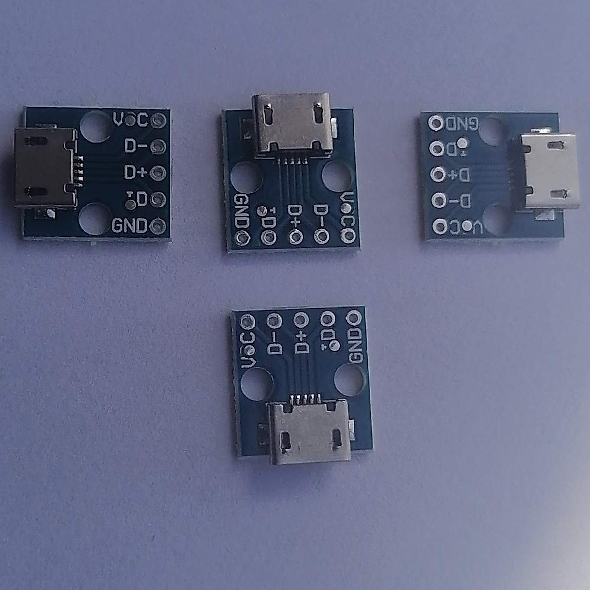 Micro USB Interface Base, Micro USB to DIP Female pin 2.54mm Power Transmission Interface breadboard 5V Power Module Development Board for DIY USB Power breadboard (Pack of 15)