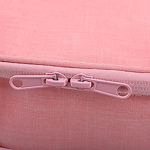 MKPCW Reusable Lunch Bag Insulated cooler Lunch Box Internal leak proof with Adjustable Shoulder Strap for Men Women (Pink)