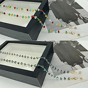 3Pcs Cute Stone Eye Glasses Chain Holders Around Neck for Women's Eyeglass Chains for Women Stylish Tortoise Eyeglasses Chain for Glasses 14k Gold Sunglasses Chain Glasses Necklace Strap for Women