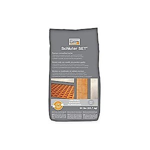 Schluter Set Grey 50 lbs Bag UNMODIFIED Thin-SET MORTAR (1)