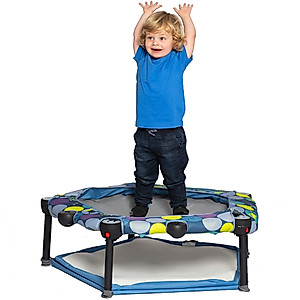 Eezy Peezy 3 in 1 Folding Ball Pit and Bouncer - Ball Pit Tent and Trampoline with Handle - Ages 10 Months to 5 Years