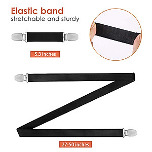 Adjustable Mitten Clips, Elastic Gloves Clips for Boys, Kids, Toddlers, Adults