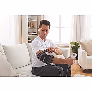 Sunbeam Heating Pad Wrap for Joint Pain Relief with Frozen Pack, Auto Shut Off and Moist Heating Option, Black/Grey