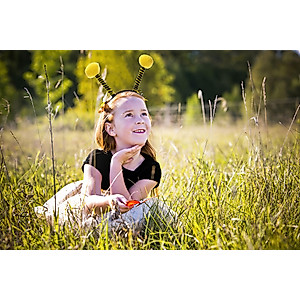 Liatunou 2 Pack Bee Tentacle Headbands,Cute Bee Headpiece Antenna Headband for Women Girls Halloween Christmas Costume Accessories