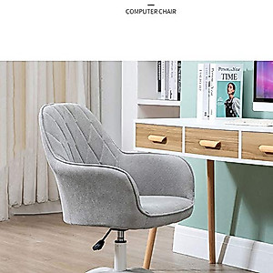 Stylish Computer Chair Lifting & Rotary Sofa for Student Dormitory Home Fabric Game Chair Office Chairs with Wheels