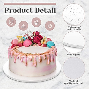 20 Pcs 12 Inch Round Cake Drums White Cakeboard 1/2 Inch Thick Circle Cake Boards Cake Base for Wedding Birthday Party Multi Tiered Cakes