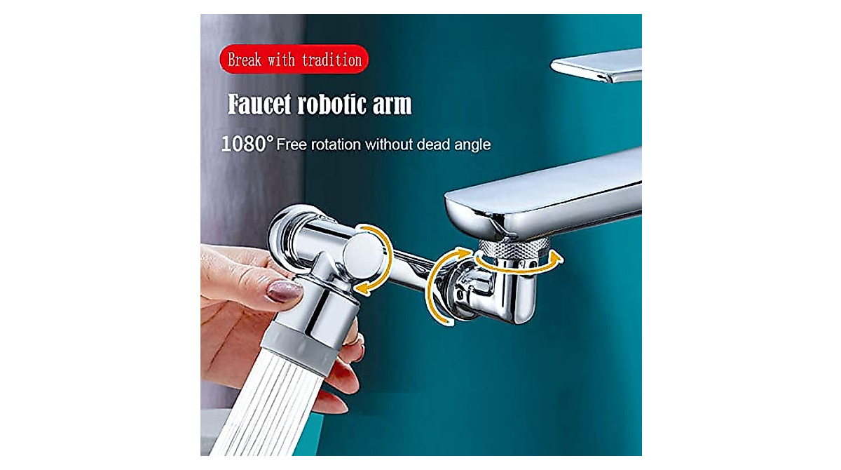 Universal 1080° Rotating Faucet Extender for Easy Access