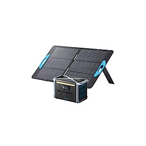 Anker SOLIX F1200 Portable Power Station, Powerhouse 757, 1229Wh Solar Generator, with 100W Solar Panel, LiFePO4, 6 * 110V/1500W AC Outlets, 2 USB-C Ports 100W Max, LED Light for Outdoor Camping