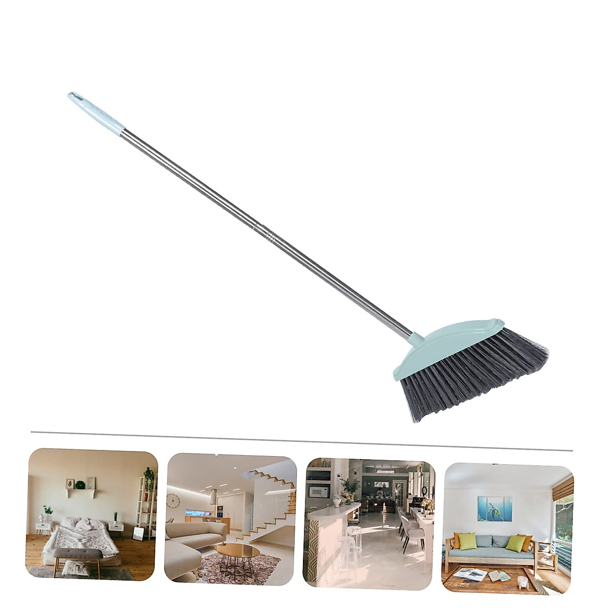 minkissy Garbage Shovel Sweep Broom Small Brooms Handle Broomstick Outdoor Broom Cleaning Broom Garden Broom House Brooms for Sweeping Indoor Sweep Cleaner Broom Wiper Pet Plastic Office