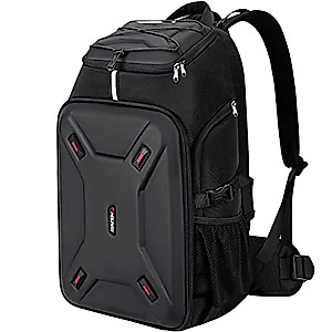 Endurax Large Camera Backpack Drone Hardshell for DSLR and DJI Phantom 3/4, Mavic Pro, Mavic Air with Waterproof Rain Cover and Cutomizable Dividers