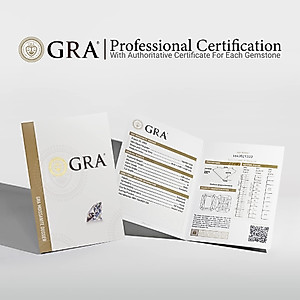 GIGAJEWE Blue Moissanite Stud Earrings, 6.5mm Round Cut Total 2.0CT 18K Gold Plated 925 Sterling Silver Blue Green Lab Created Diamond Earrings for Women Men