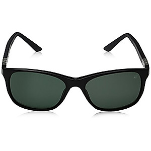 TAG Heuer 66 9382 301 541703 Oval Sunglasses, Black, 54 mm