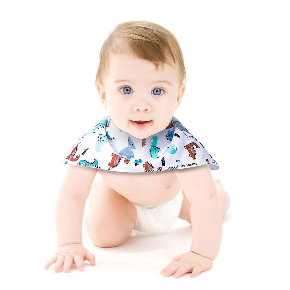 Burp Cloths & Baby Bibs Set 2-in-1 Cotton Super Absorbent and Soft Baby Spit Up Burping Rags for Boys and Girls