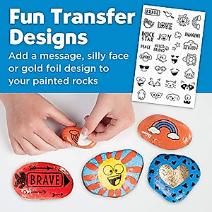 Creativity for Kids Hide & Seek Rock Painting Kit - Arts & Crafts For Kids - Includes Rocks & Waterproof Paint