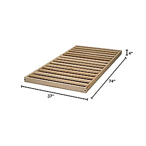 KD Frames Twin Trundle, Natural Wood