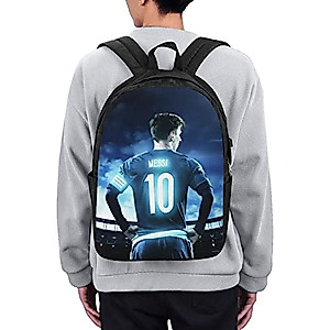 King Of Argentina #10 Messi Classic 17 Inch Laptop Backpack Large Capacity College Backpacks School Bookbags For Women Men