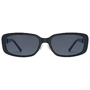 SOJOS Small Face Sunglasses Womens Men Trendy Y2K Designer Cute Shades Petite,Black