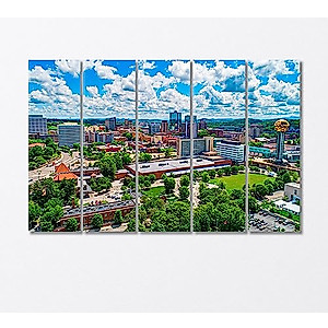 Downtown Knoxville Tennessee USA Canvas Print 3 Panels / 36x24 inches