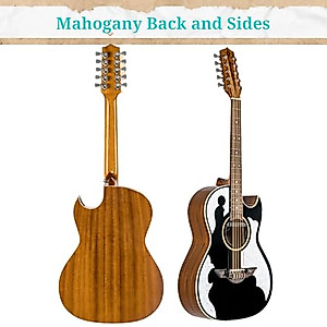 H. Jimenez, 7-String Acoustic-Electric Guitar, Ambidextrous, Black (LBQ4EBT)