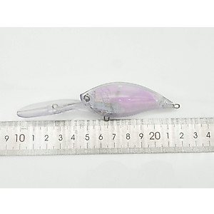 10PCS Unpainted Lure Blanks with 7mm Free Fishing Eyes 17.79g 11.8cm Crankbait Simulation Blank Body Clear Hard Baits Trout Salmon Swimming Sea Bait Topwater Freshwater Plastic Minnow Lure 8333 7mm