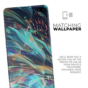 DesignSkinz Liquid Abstract Paint Remix V28 Protective Vinyl Decal Wrap Skin Cover Compatible with The Samsung Galaxy S20 (Screen Trim & Back Glass Skin)