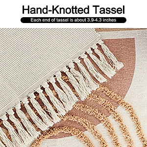 LEEVAN Hallway Runner Rug 2'x6' Washable Entryway Rug, Throw Rugs for Living Room Boho Runner Rug Woven Bedroom Rug Cotton Bathroom Rugs Farmhouse Long Carpet for Sink Foyer