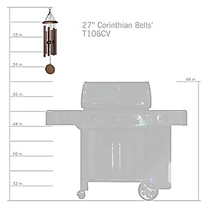 Corinthian Bells by Wind River - 27 inch Copper Vein Wind Chime for Patio, Backyard, Garden, and Outdoor décor (Aluminum Chime) Made in The USA