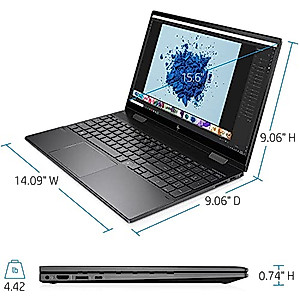 HP Envy x360 2-in-1 Convertible Business Laptop, 15.6” FHD IPS Touchscreen, 8 Core AMD Ryzen 7 5700U, Wi-Fi 6, Fingerprint, Backlit KB, USB-C, 11.5 hr Battery Life, Win 10 (32GB RAM | 1TB PCIe SSD)