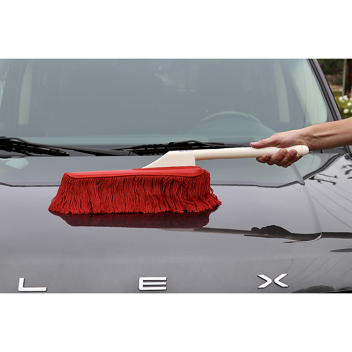 The Original California Car Duster Detailing Kit with Plastic Handle, Model Number: 62445 , Red