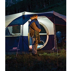 Coleman Elite Sundome Camping Tent with LED Lights, Weatherproof 6-Person Tent with Included Rainfly & Frame that can Withstand 35 MPH Winds, Built-In LED Lighting System with 3 Brightness Settings