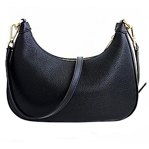 Michael Kors Ladies Shoulder Bag Cora Large Leather Chain Zip Pouchette (Black)