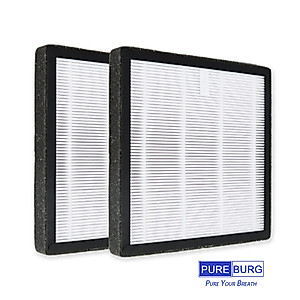 PUREBURG Replacement Filter Compatible with Westinghouse 1701 1702 Air Purifiers,6-Pack H13 HEPA Air Clean Dust VOCs PM2.5 Odor High-efficiency