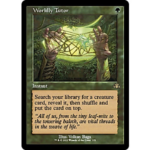 Magic: the Gathering - Worldly Tutor (353) - Retro Frame - Dominaria Remastered