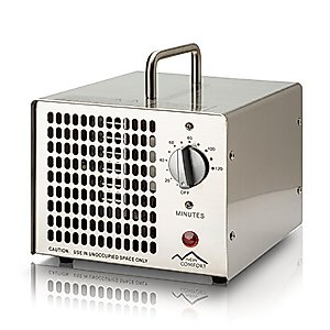 Stainless Steel New Comfort HE-500 Commercial Ozone Generator Air Purifier - 8500 mg/hr
