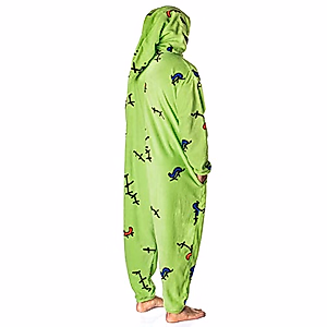 Bioworld The Nightmare Before Christmas Adult Oogie Boogie Costume Kigurumi Union Suit Pajama Outfit Green