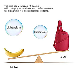 XQXA Small Sling Bag Crossbody Chest Bag Lightweight Daypack for Travel Hiking