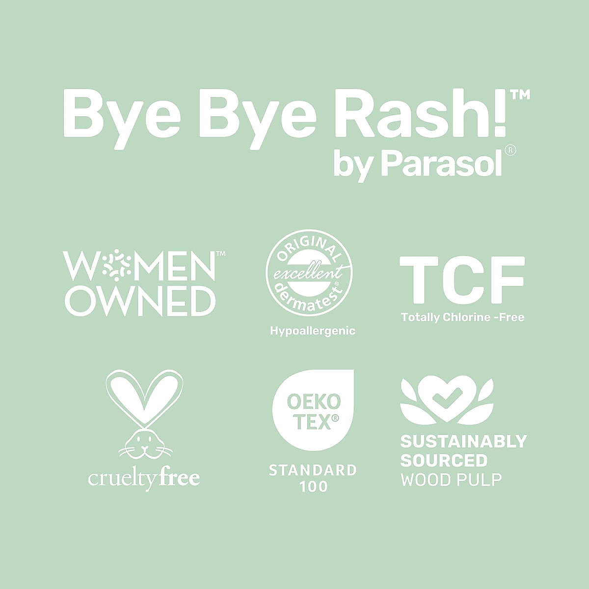 PARASOL Clear+Dry Disposable Diapers, RashShield Protection, Leakproof Design, Hypoallergenic, Size 1 (7-14 lbs), 160 Count