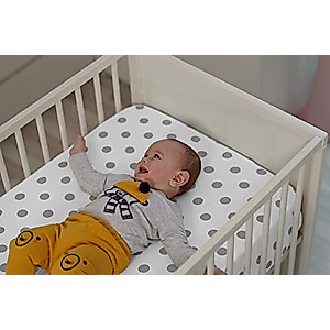 Pack n Play Sheets – Premium Pack and Play Sheets 4 Pack – 100% Super Soft Jersey Knit Cotton Playard Mattress Sheets – Portable Playpen Fitted Play Yard Mini Crib Sheet For Boy & Girl (24 x 38 x 5)