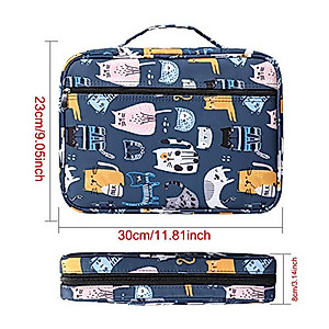 BOMKEE Coloring Pencil Case 220 Slots Pencils/Gel Pens Organizer Waterproof Travel Case Zipper Carrying Portable Pencil Markers Pen Holder Bag for Painter Writers
