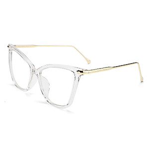 FEISEDY Oversized Cat Eye Glasses Frame with Clear Lenses Eyewear for Women B2460