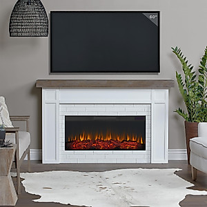 Cravenhall Landscape Electric Fireplace in White by Real Flame (5510E-W)